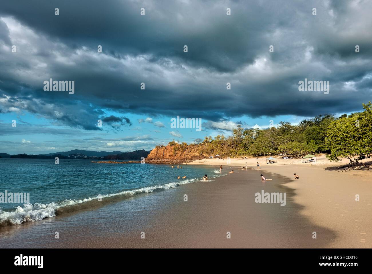 Beautiful Playa Conchal, a beach made of seashells, Guanacaste, Costa ...