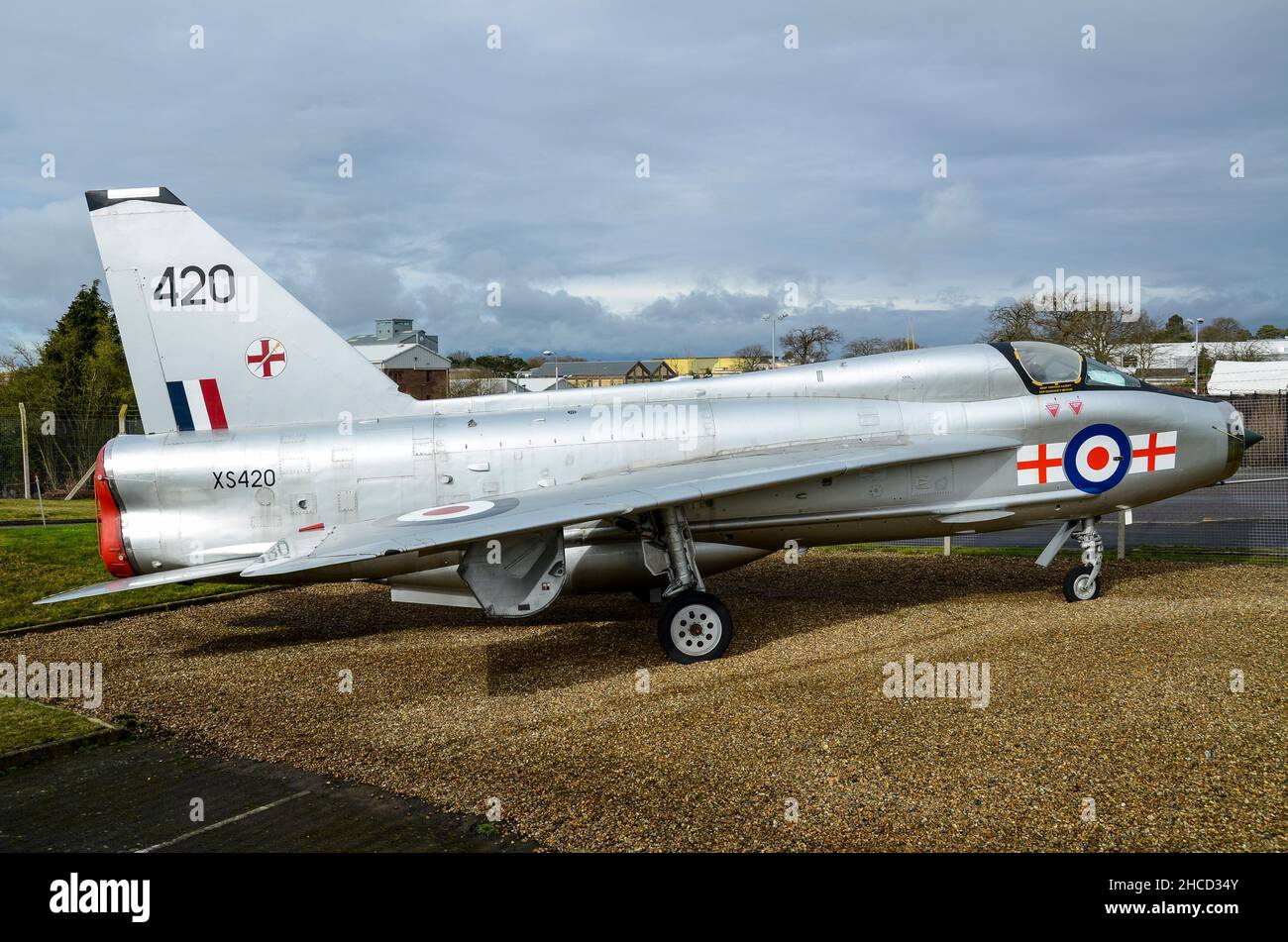English Electric Lighting T.5 fighter plane XS420 preserved and on ...