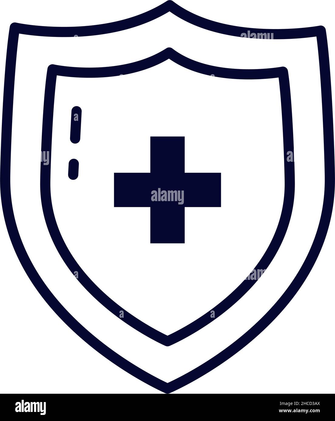 medicine shield icon over white Stock Vector Image & Art - Alamy