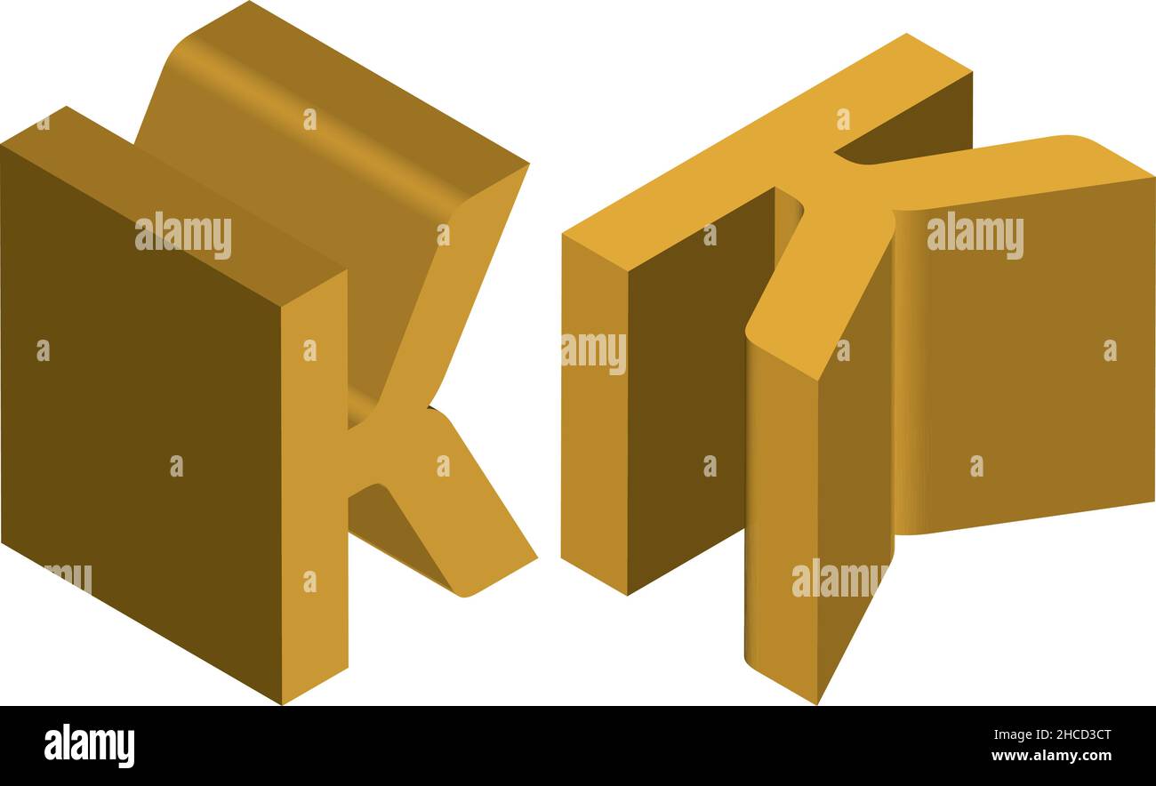 Letter k block Stock Vector Images - Alamy