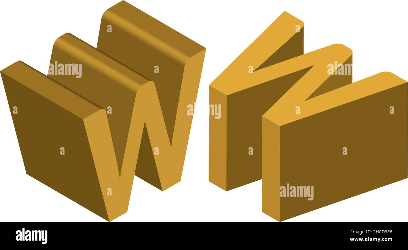 W logos vector vectors hi-res stock photography and images - Alamy