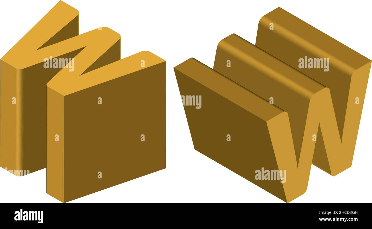 W symbol logos hi-res stock photography and images - Alamy