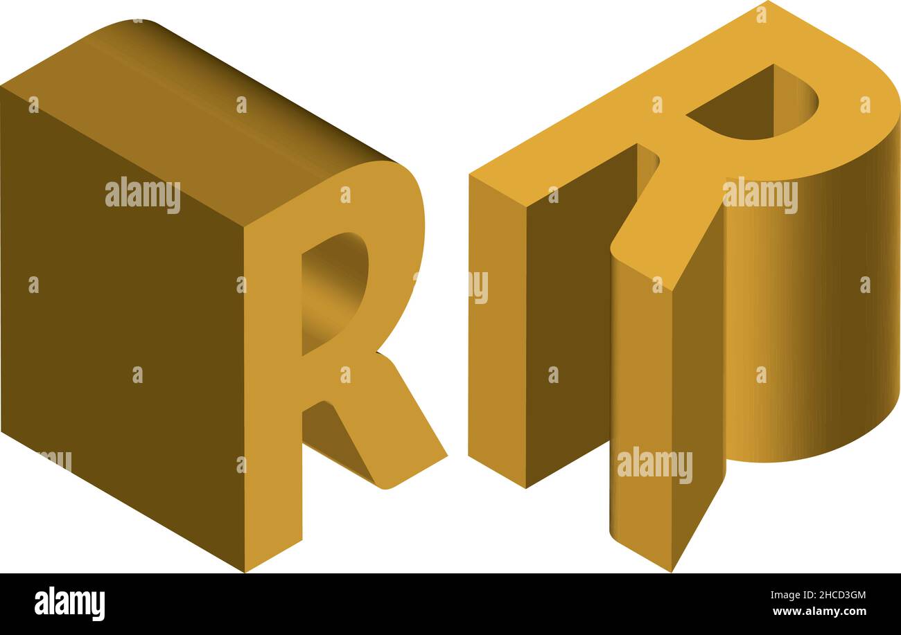 Block letter r Stock Vector Images - Alamy