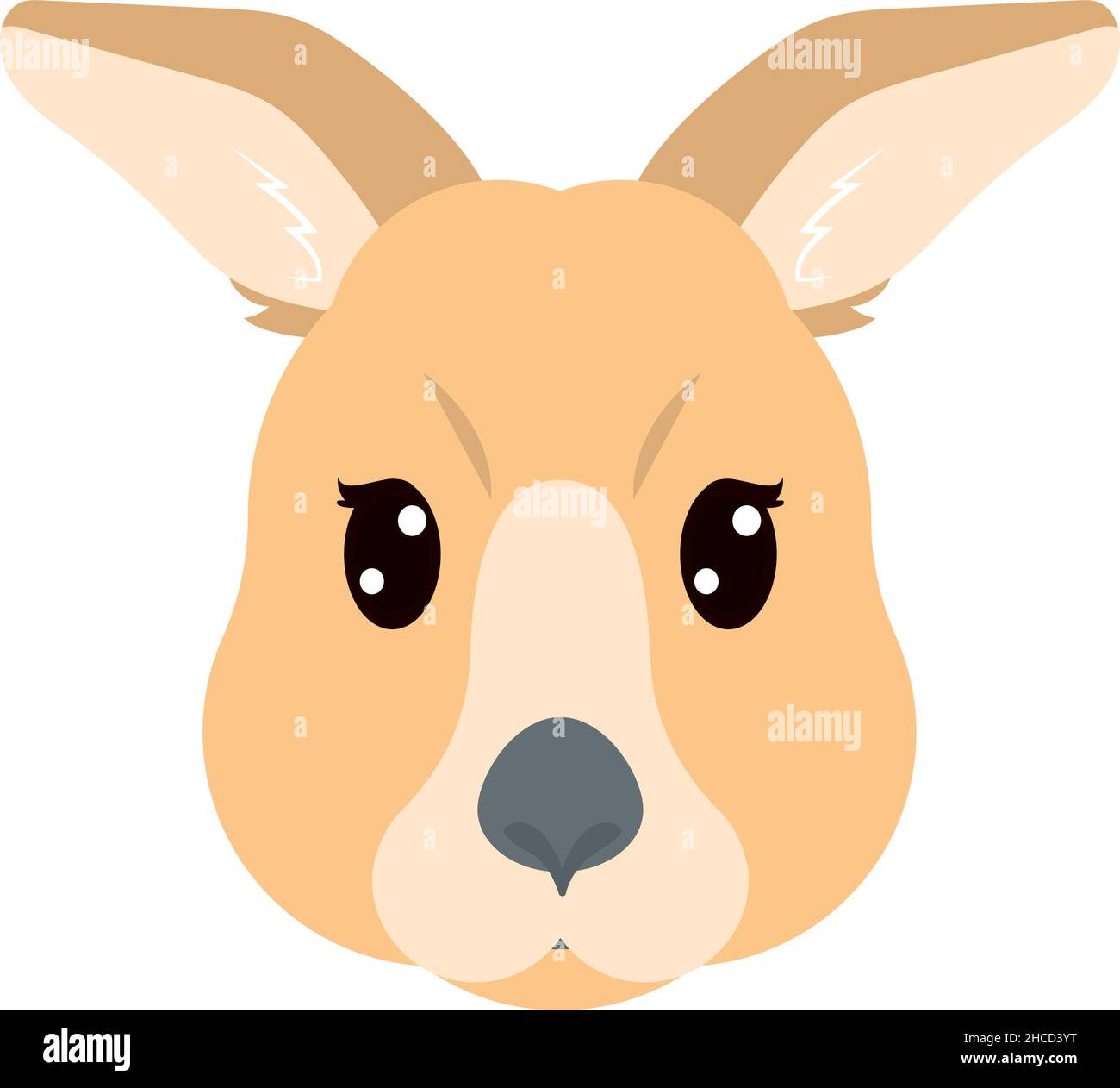 cute kangaroo icon on white background Stock Vector Image & Art - Alamy