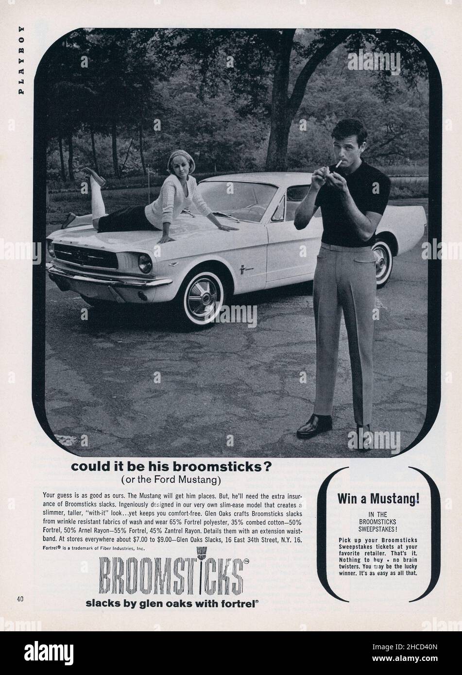 Vintage March 1965 issue of "Playboy" Magazine advertising, USA Stock ...