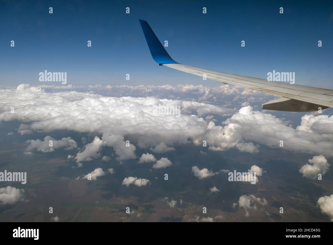Jetliner aeroplane flying over white hi-res stock photography and ...