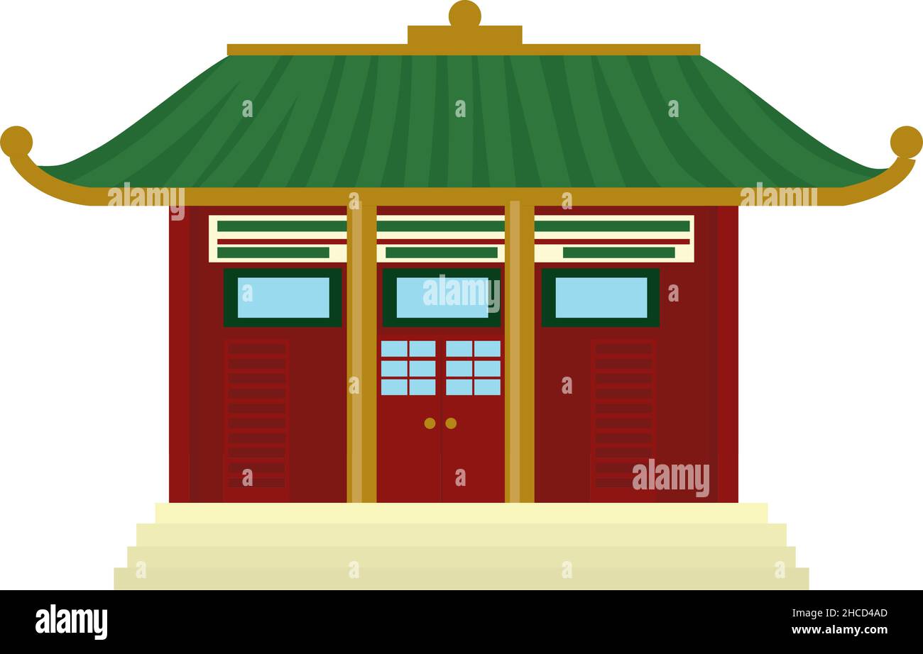 ancient chinese house over white Stock Vector Image & Art - Alamy