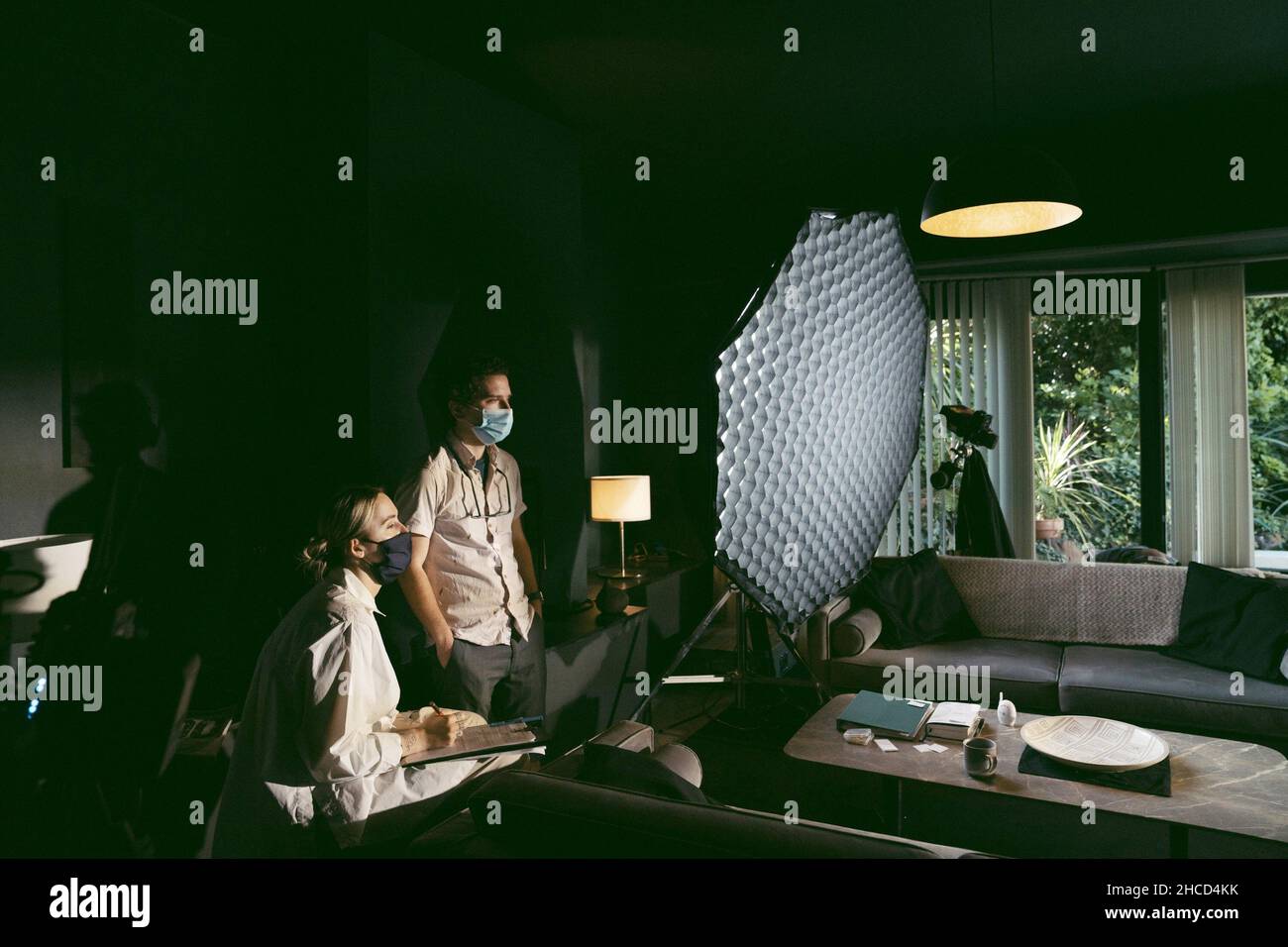 A BANQUET, director Ruth Paxton (left), on set, 2021. ph: Laura Radford ...