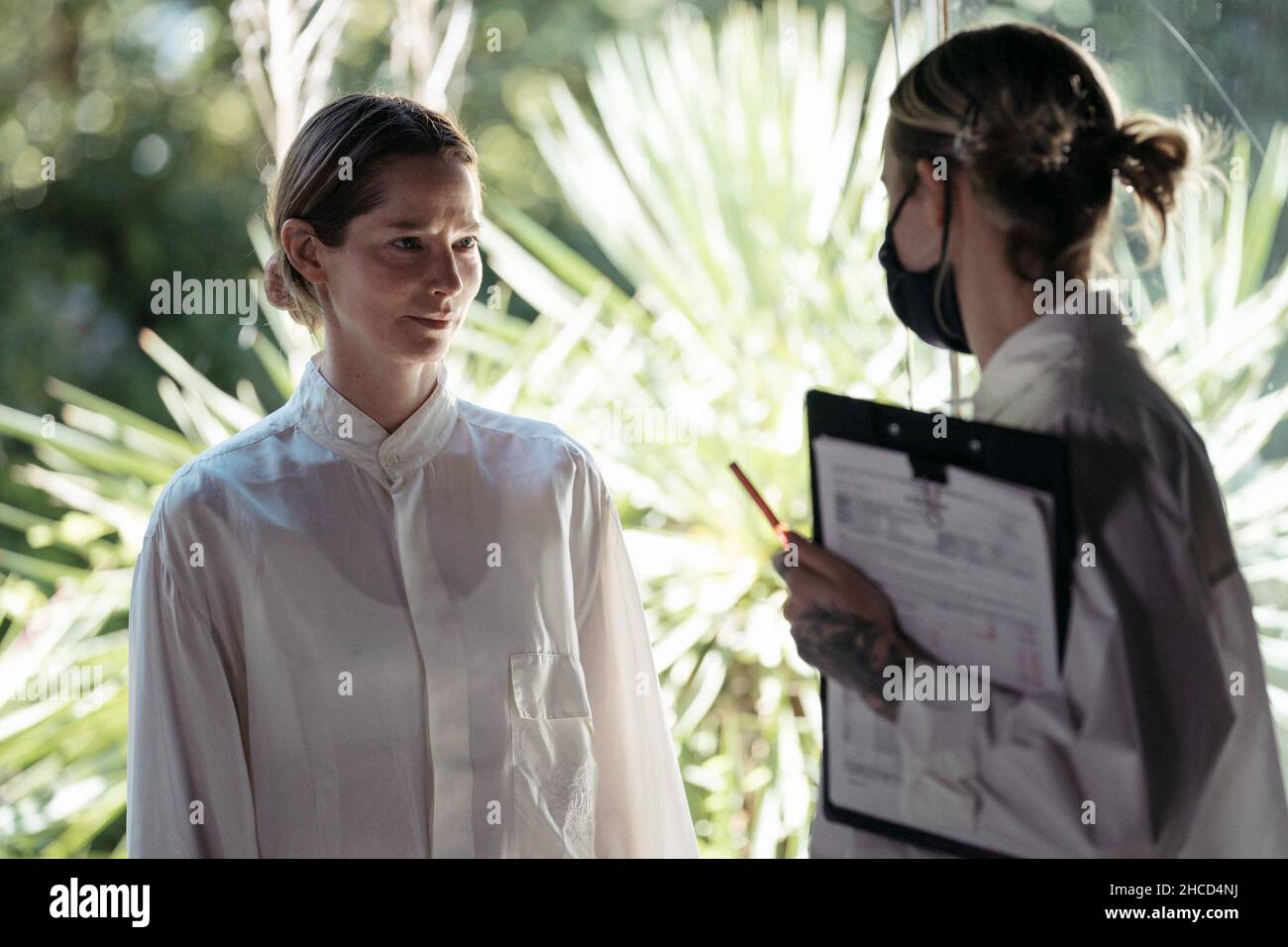 A BANQUET, from left: Sienna Guillory, director Ruth Paxton, 2021. ph ...
