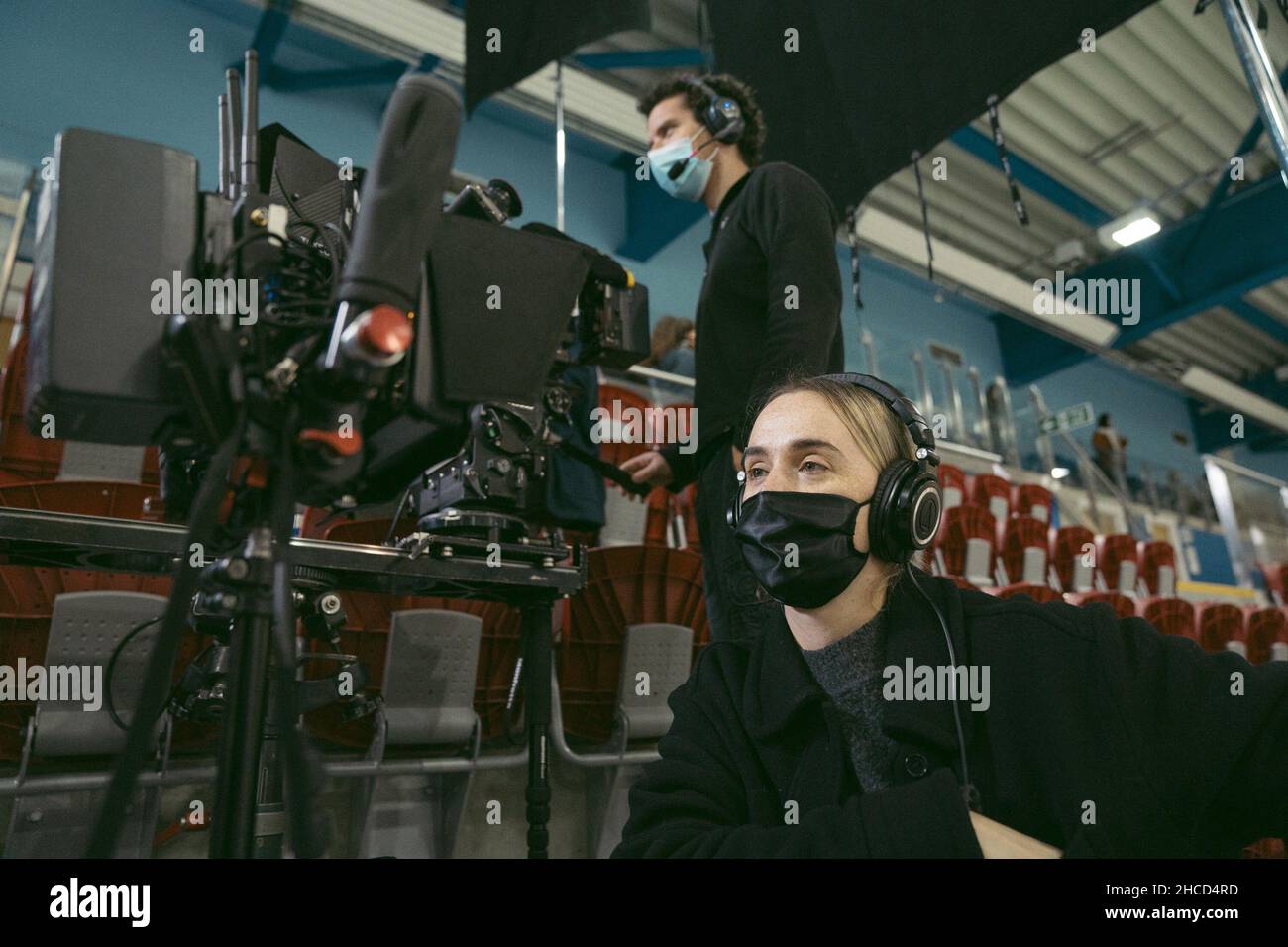 A BANQUET, director Ruth Paxton (front), on set, 2021. ph: Laura ...