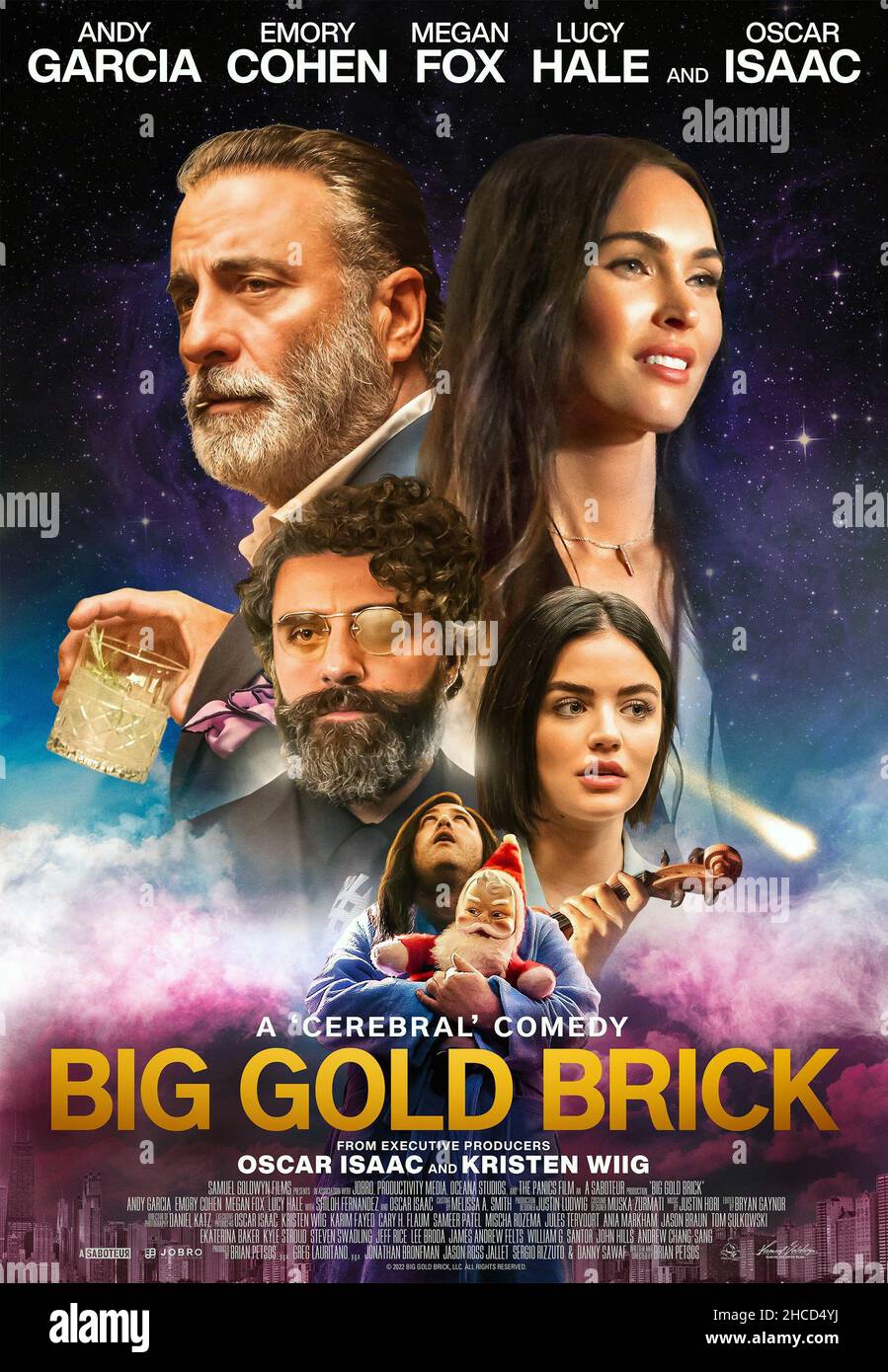 BIG GOLD BRICK, poster, clockwise from top left: Andy Garcia, Megan Fox ...