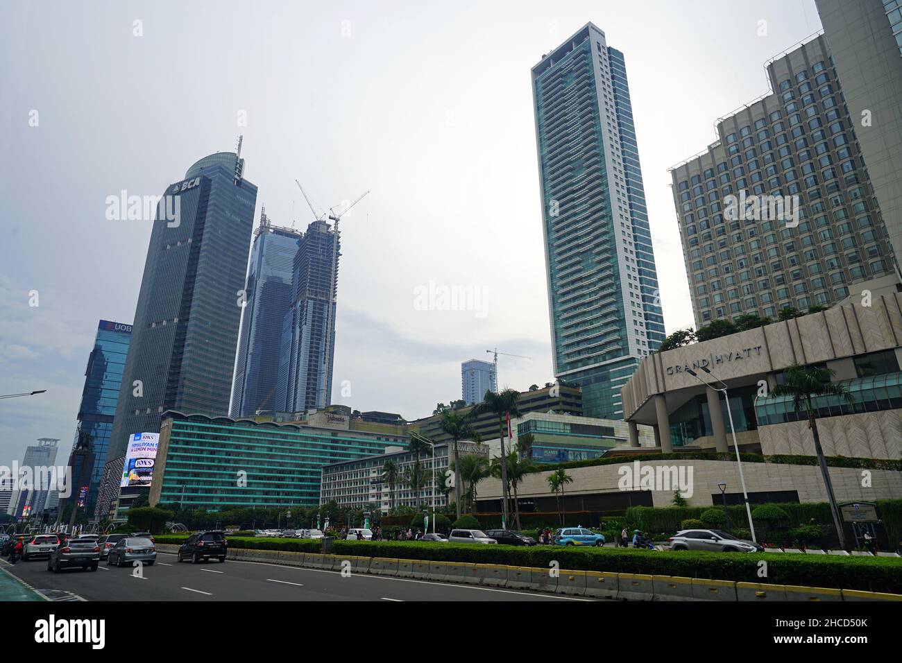Sudirman Street, Bundaran HI, Office Building, Jakarta City, Indonesia ...