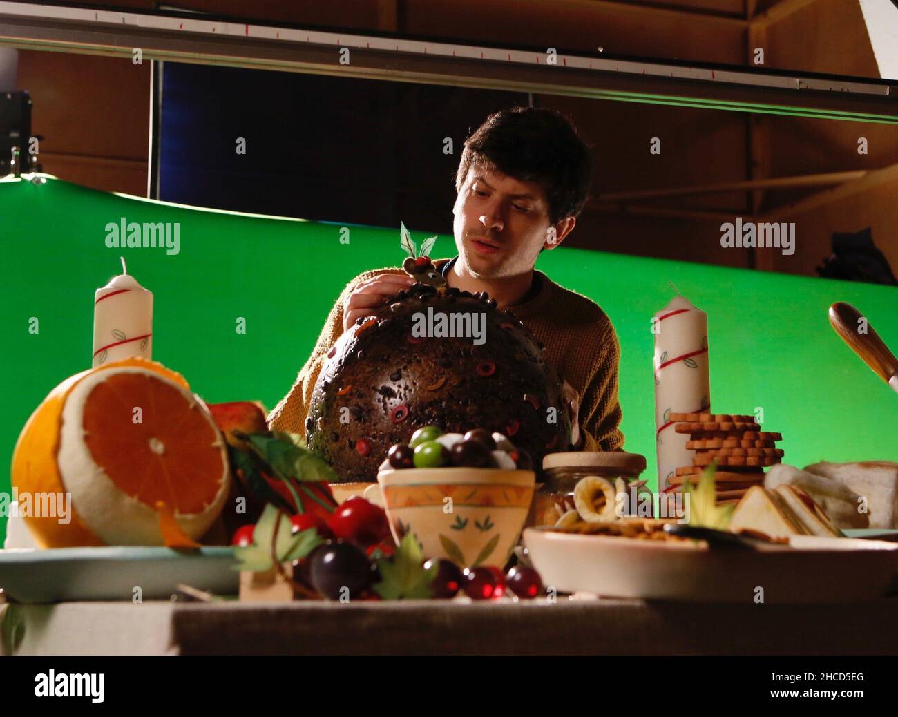 ROBIN ROBIN, director Daniel Ojari, on set, 2021. ph: Dave Alex Riddett ...