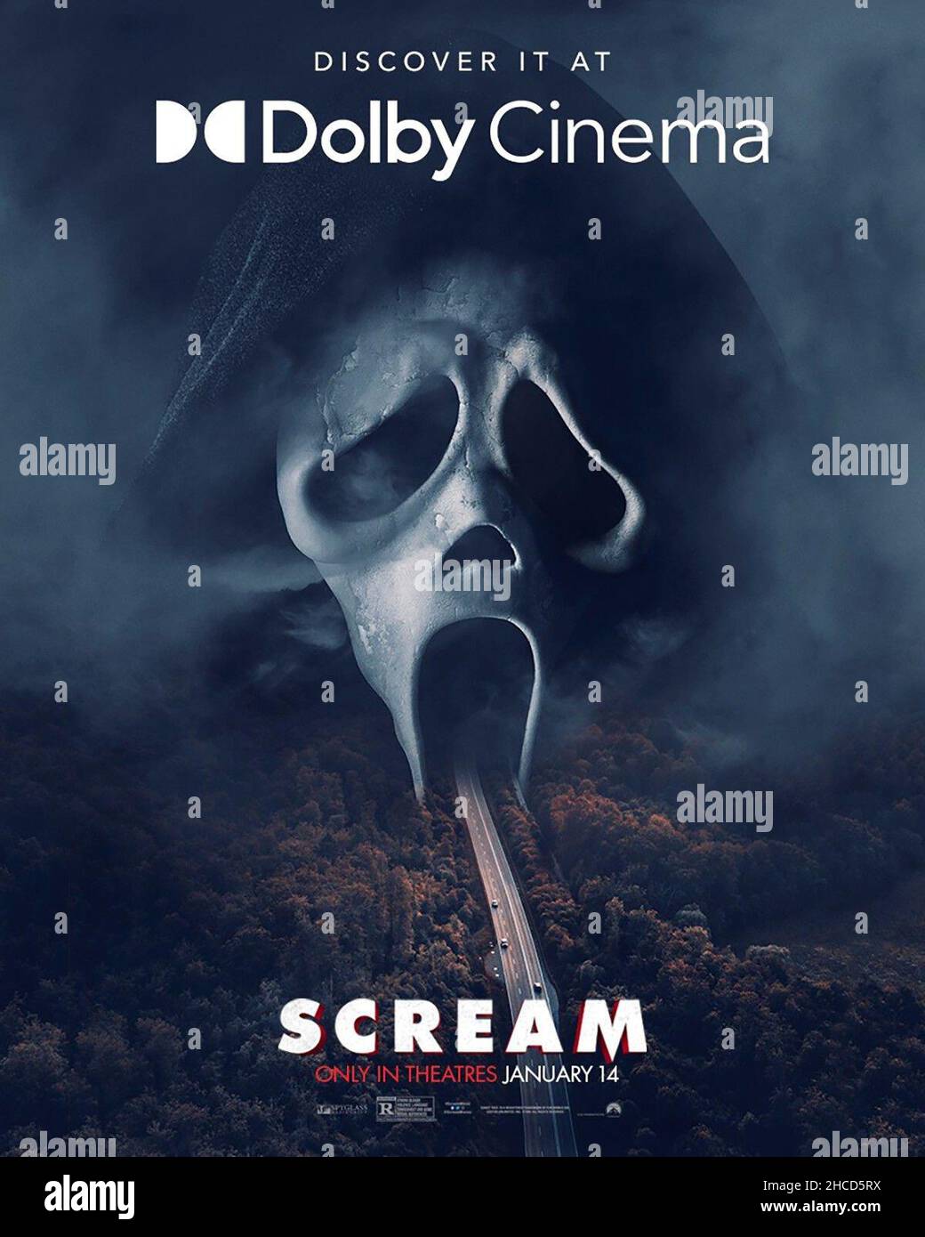 SCREAM, (aka SCREAM 5), US Dolby Cinema poster, 2022. © Paramount ...