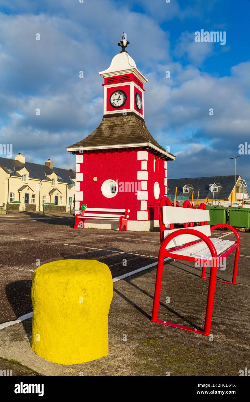 Clock Tower, Knightstown Village, Valentia Island, County Kerry ...