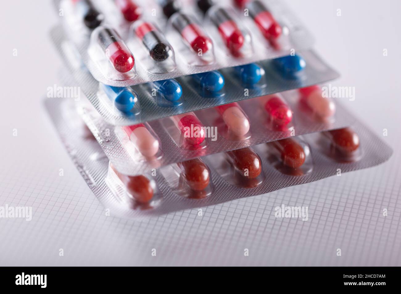 Medical capsules and drugs in blisters, many drugs, medicine Stock ...