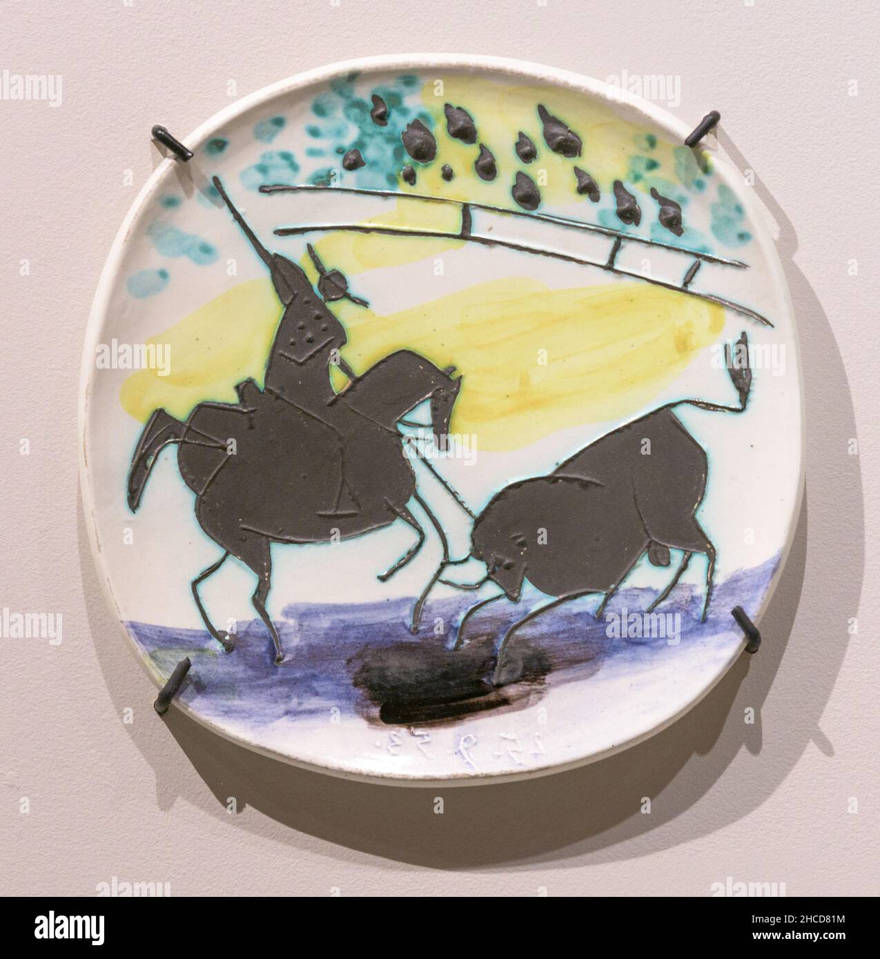 Decorative ceramic plate by Pablo Picasso Stock Photo - Alamy