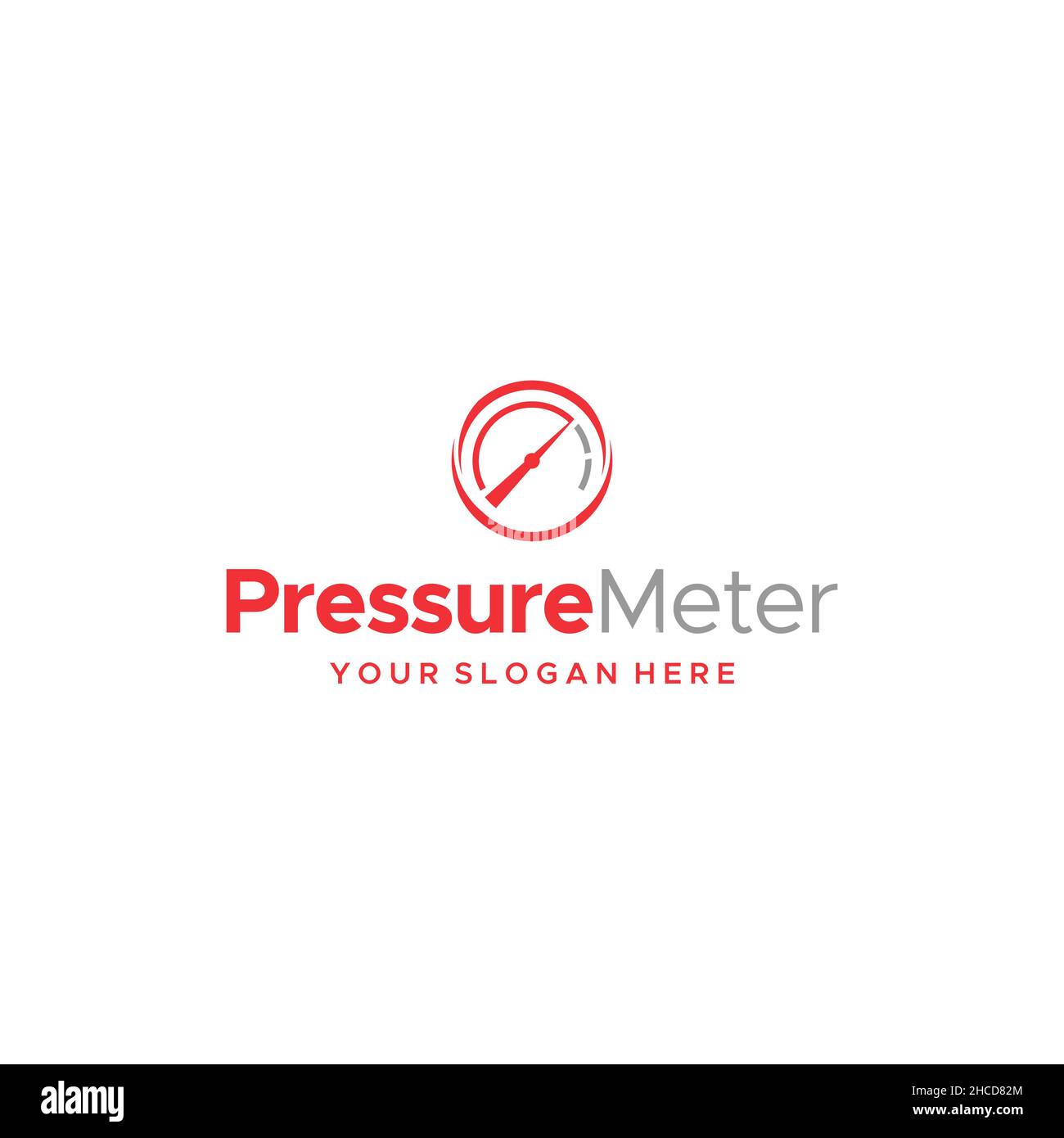 Modern PRESSURE METER thermometer logo design Stock Vector Image & Art ...