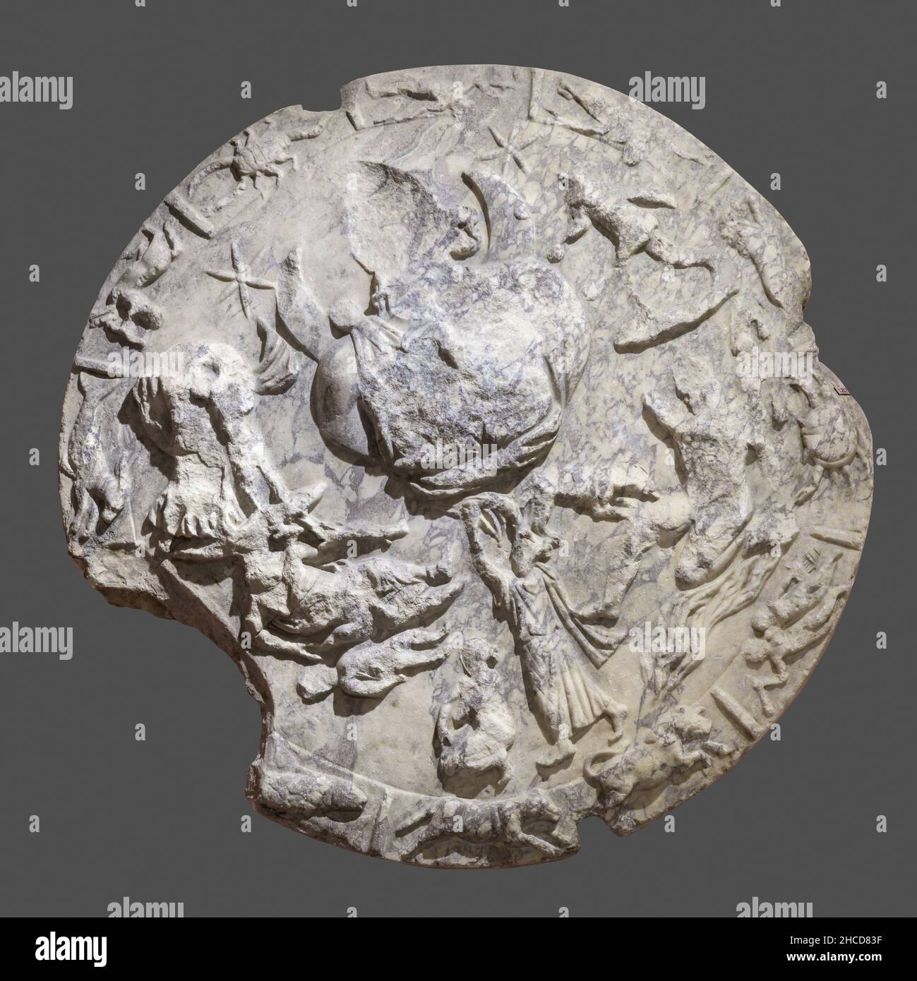 ROMAN ZODIAC DISC WITH PERGAEAN ARTEMIS Stock Photo - Alamy