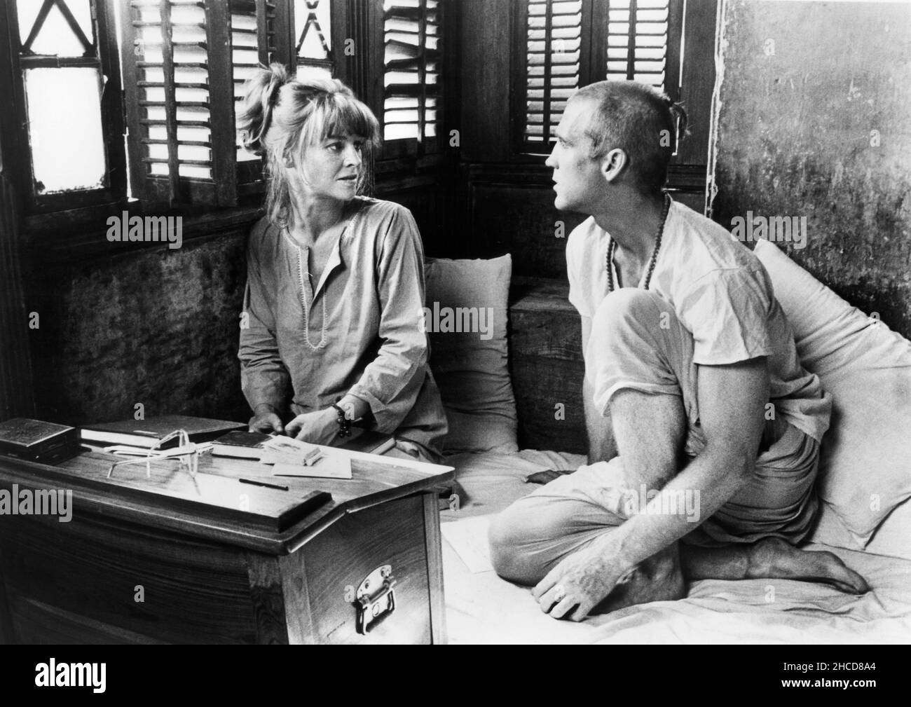 Julie Christie, Charles McCaughan, on-set of the British film, "Heat ...