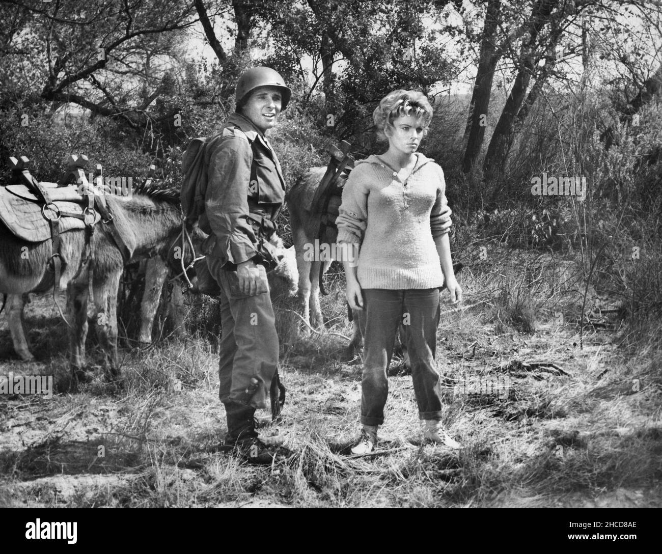 Erika Peters, on-set of the Film, "Heroes Die Young", Allied Artists ...