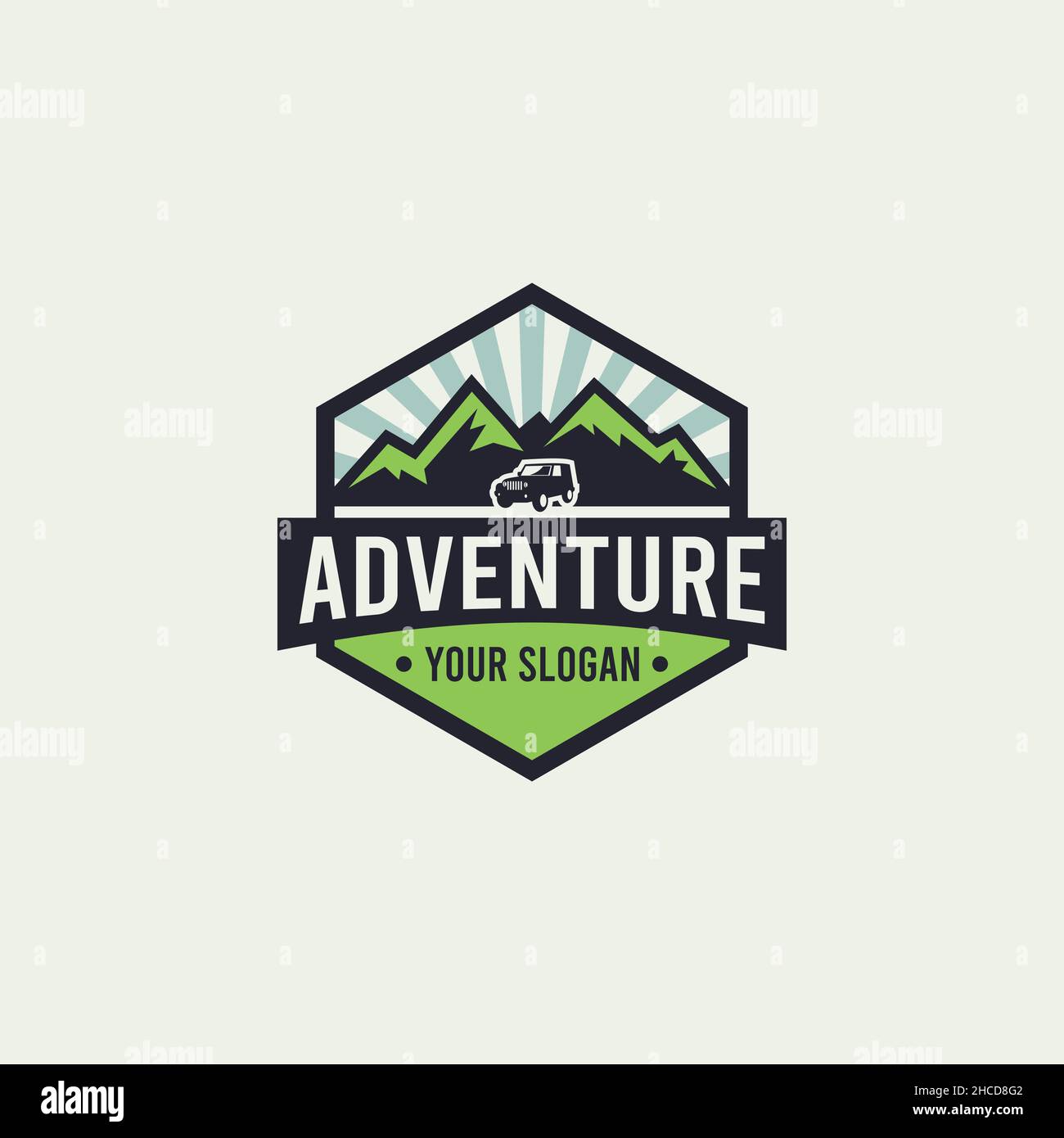 Modern design ADVENTURE hill road logo design Stock Vector Image & Art ...