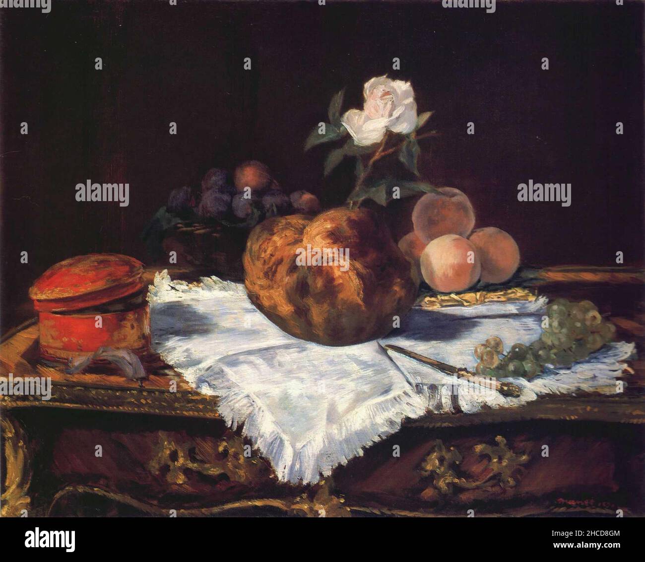 Le Brioche by Edouard Manet Stock Photo - Alamy