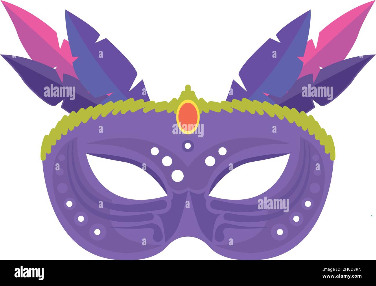 violet mask image of mardi gras Stock Vector Image & Art - Alamy