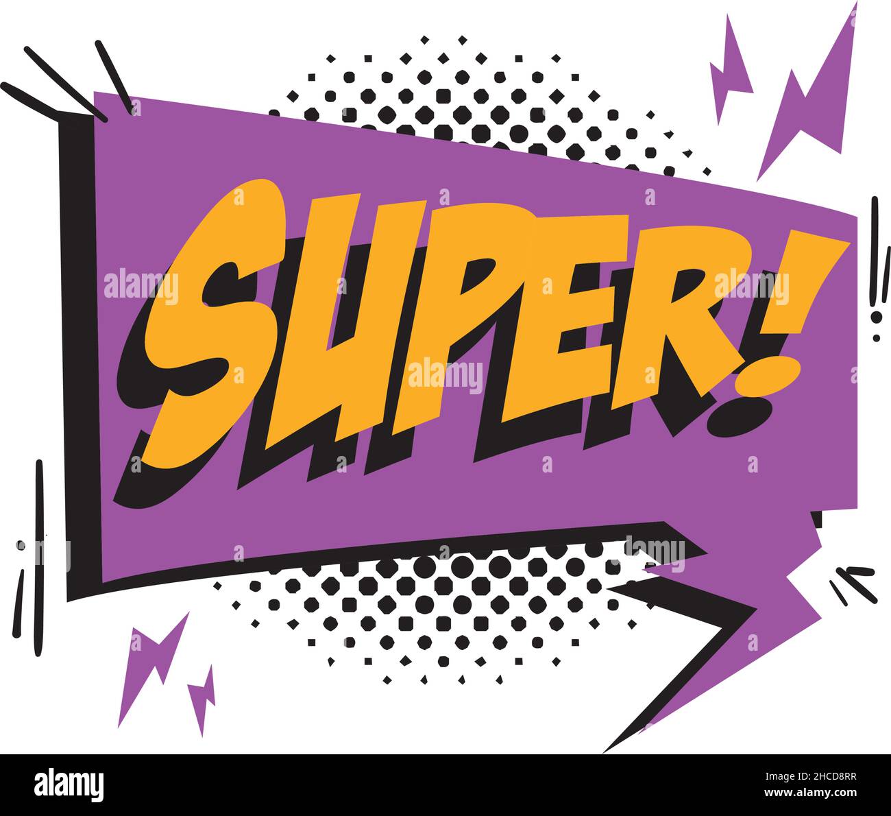 speech bubble expresion with super lettering Stock Vector Image & Art ...