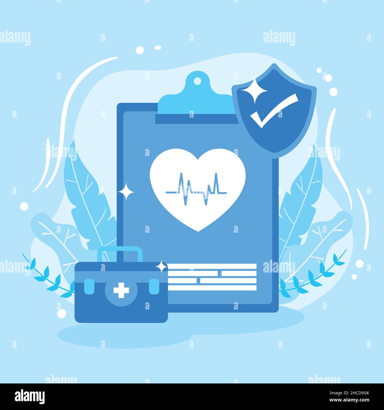 health insurance poster with shield Stock Vector Image & Art - Alamy