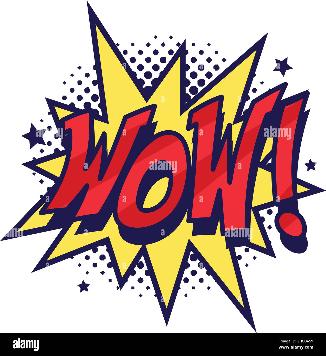 Explosion wow lettering pop Stock Vector Images - Alamy