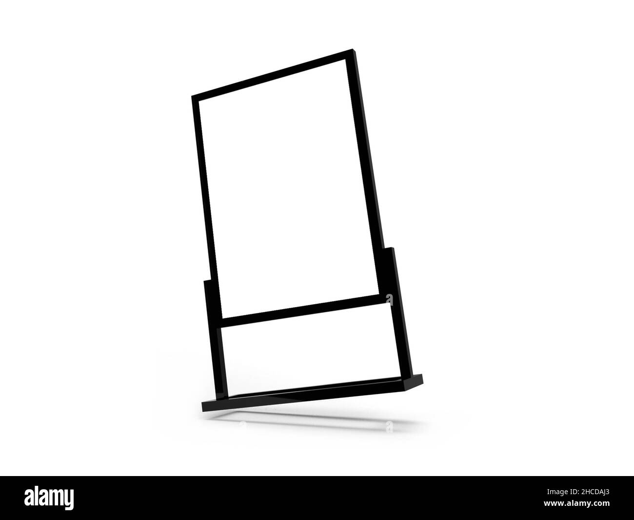 Neon Sign Box 3D Illustration Mockup Scene on Isolated Background Stock ...