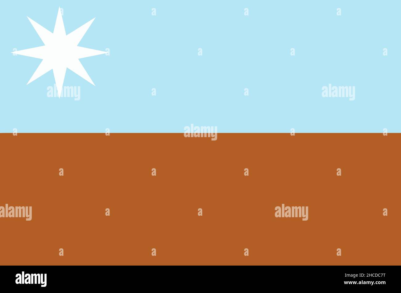 Top view of flag Murrawarri Republic, Australia. Australian travel and ...