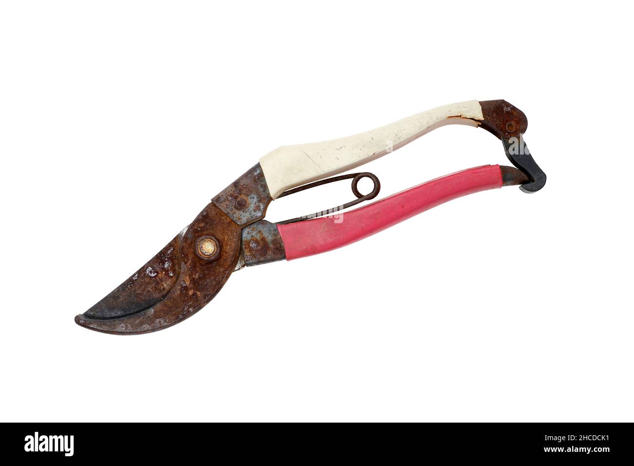 old rusty scissors isolated on a white background Stock Photo - Alamy