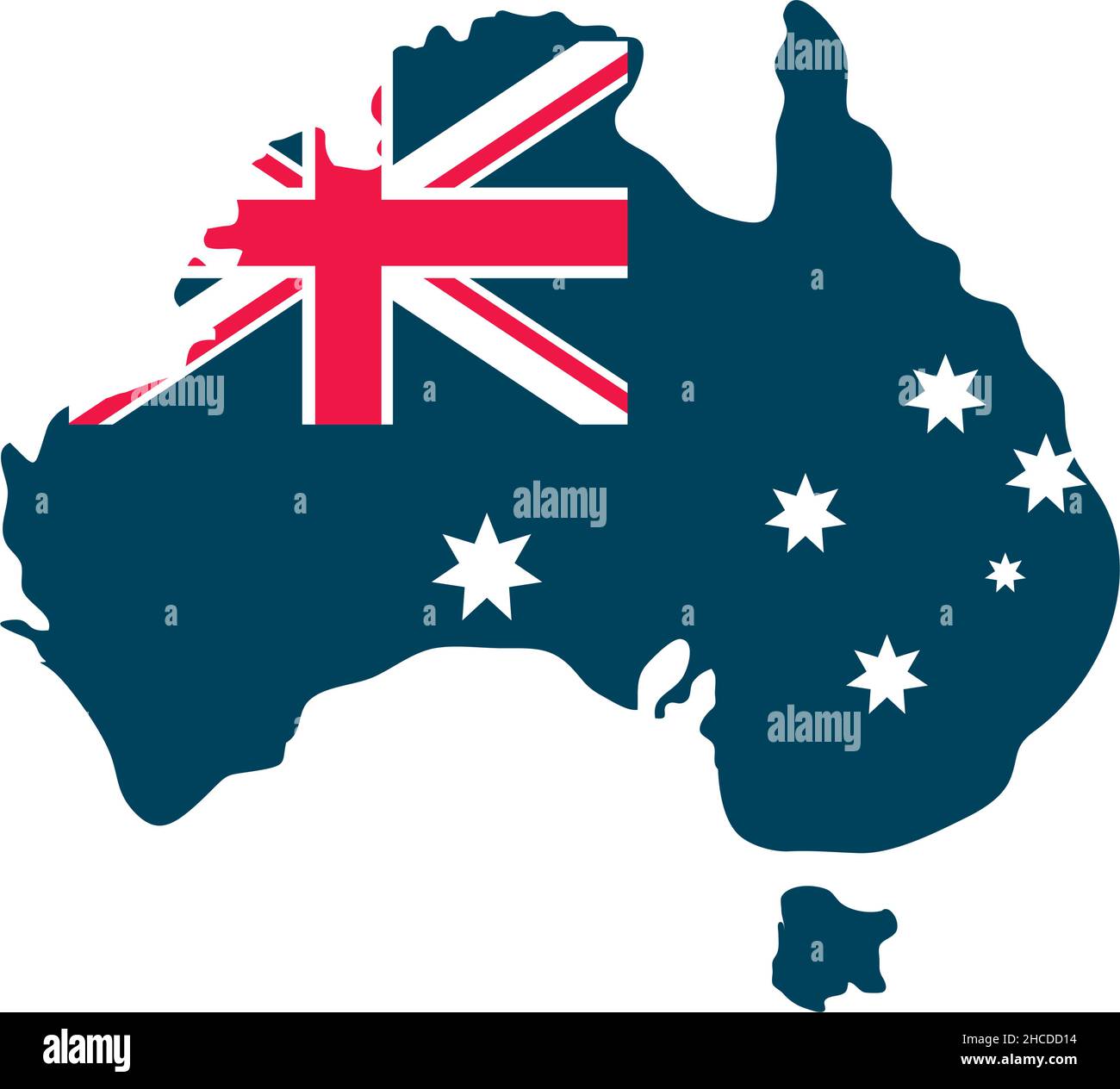 australia map with flag design Stock Vector Image & Art - Alamy