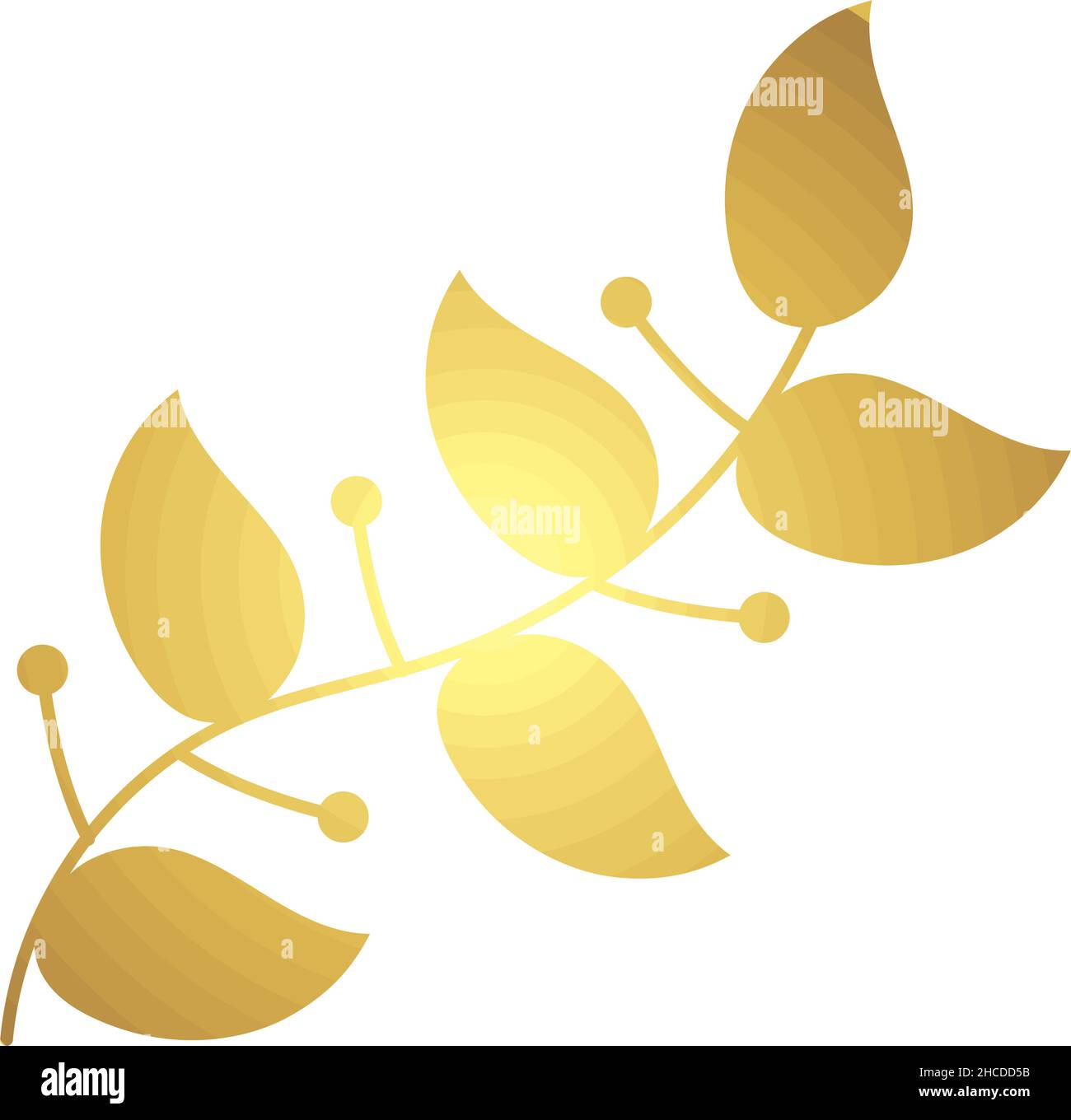 golden branch illustration over white Stock Vector Image & Art - Alamy