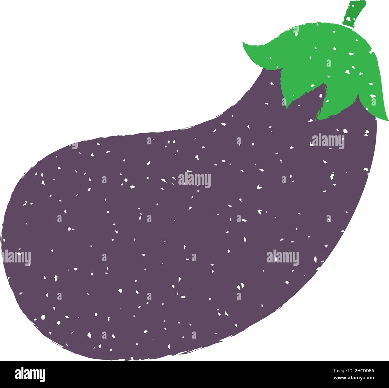 cute eggplant design over white Stock Vector Image & Art - Alamy