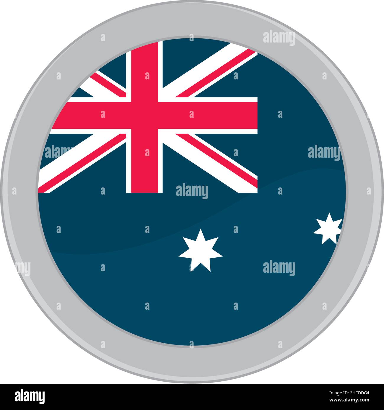 australia flag button on white background Stock Vector Image & Art - Alamy
