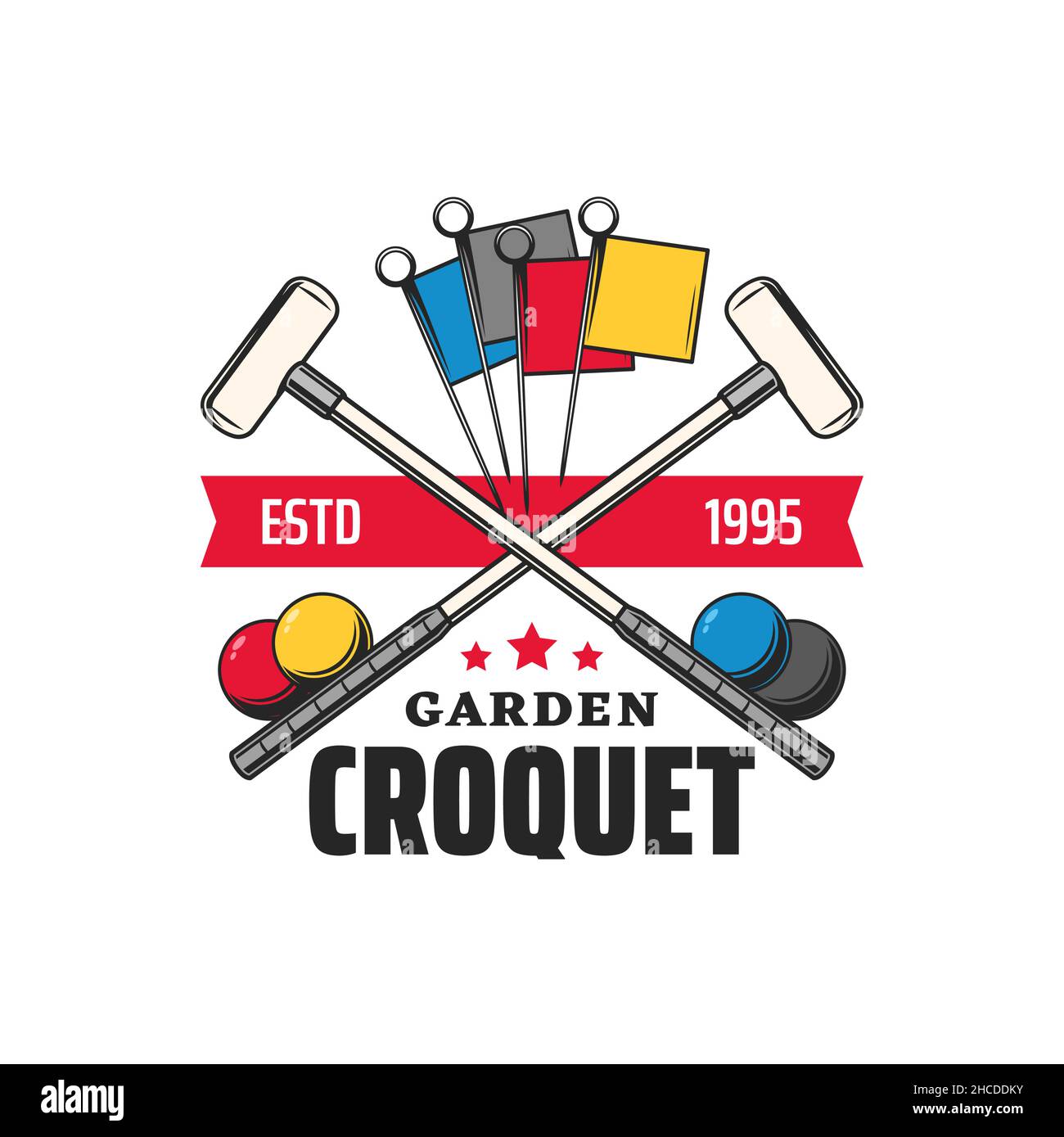 Croquet association flag hi-res stock photography and images - Alamy