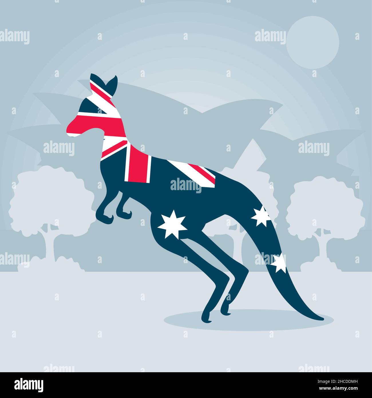 Australian australian trees Stock Vector Images - Alamy