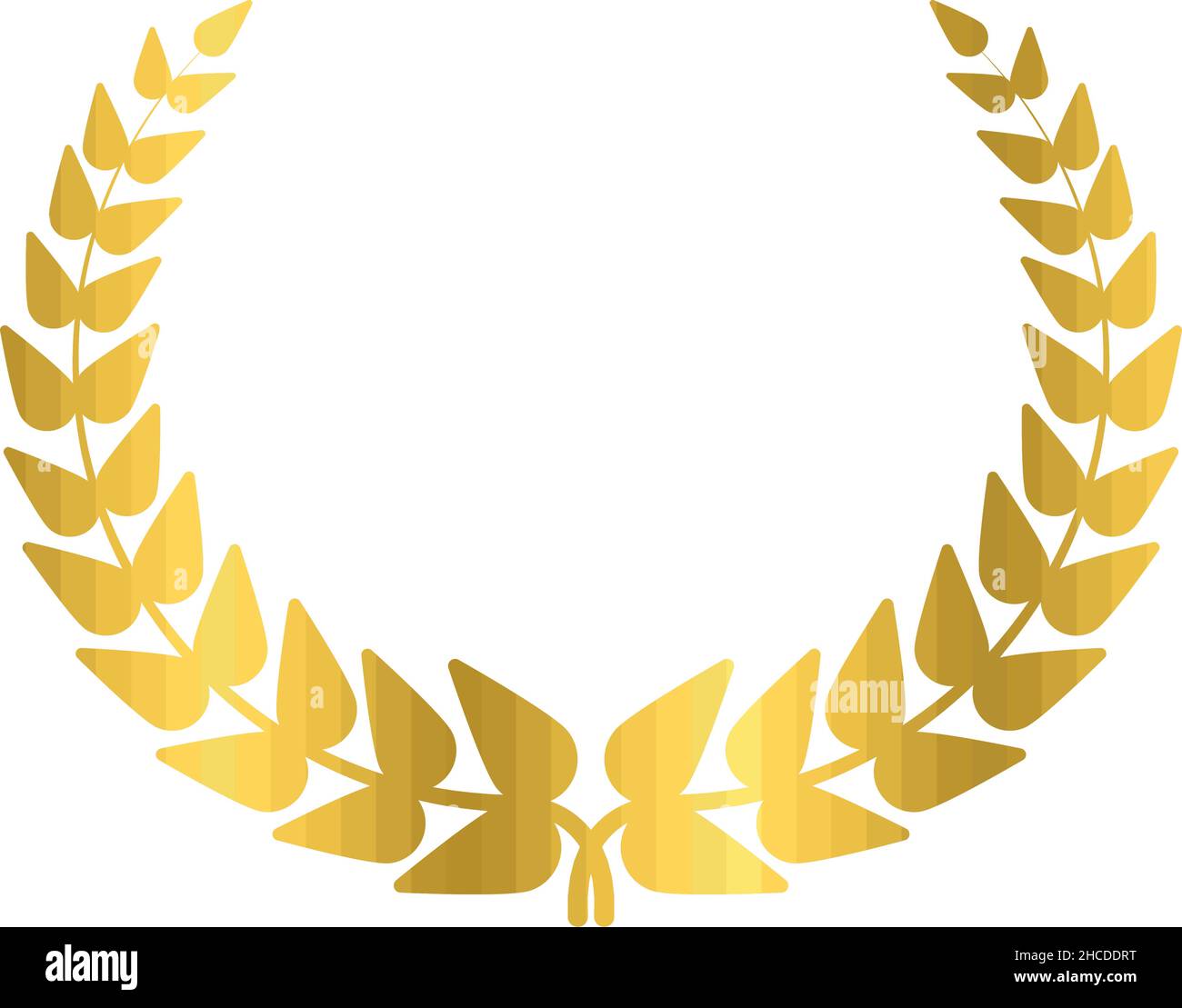 golden laurel wreath design over white Stock Vector Image & Art - Alamy