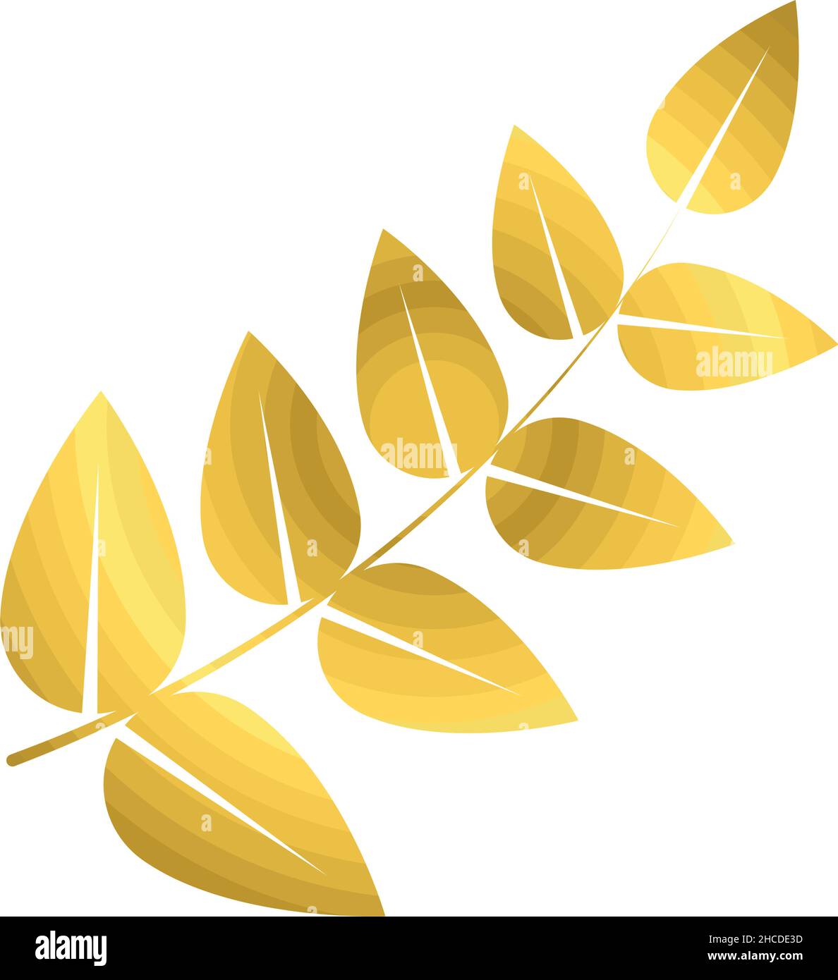 golden branch icon over white Stock Vector Image & Art - Alamy