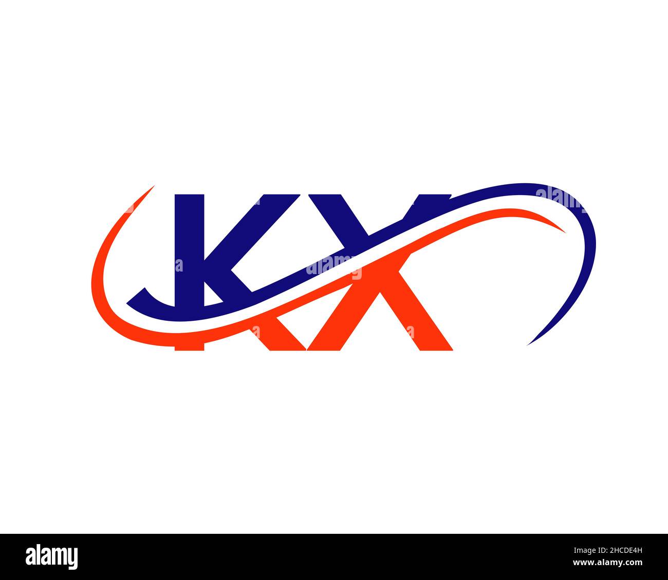 Initial KX Logo Design. KX Letter Linked Business Logo. KX logo Design ...