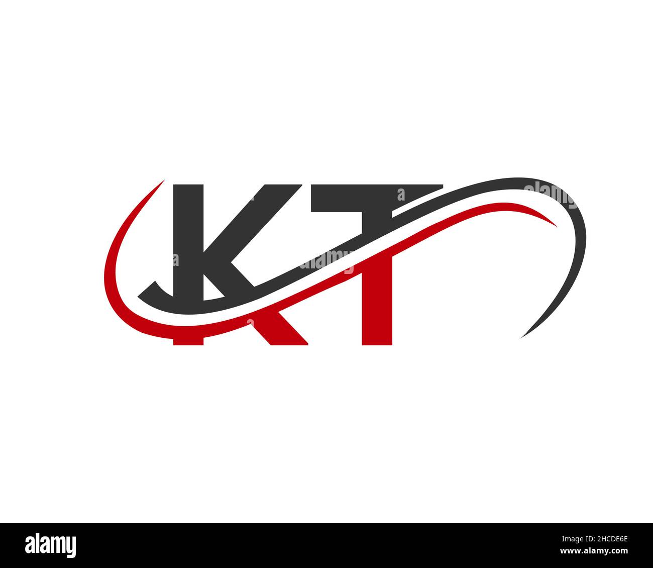 Initial KT Logo Design. KT Letter Linked Business Logo. KT logo Design ...