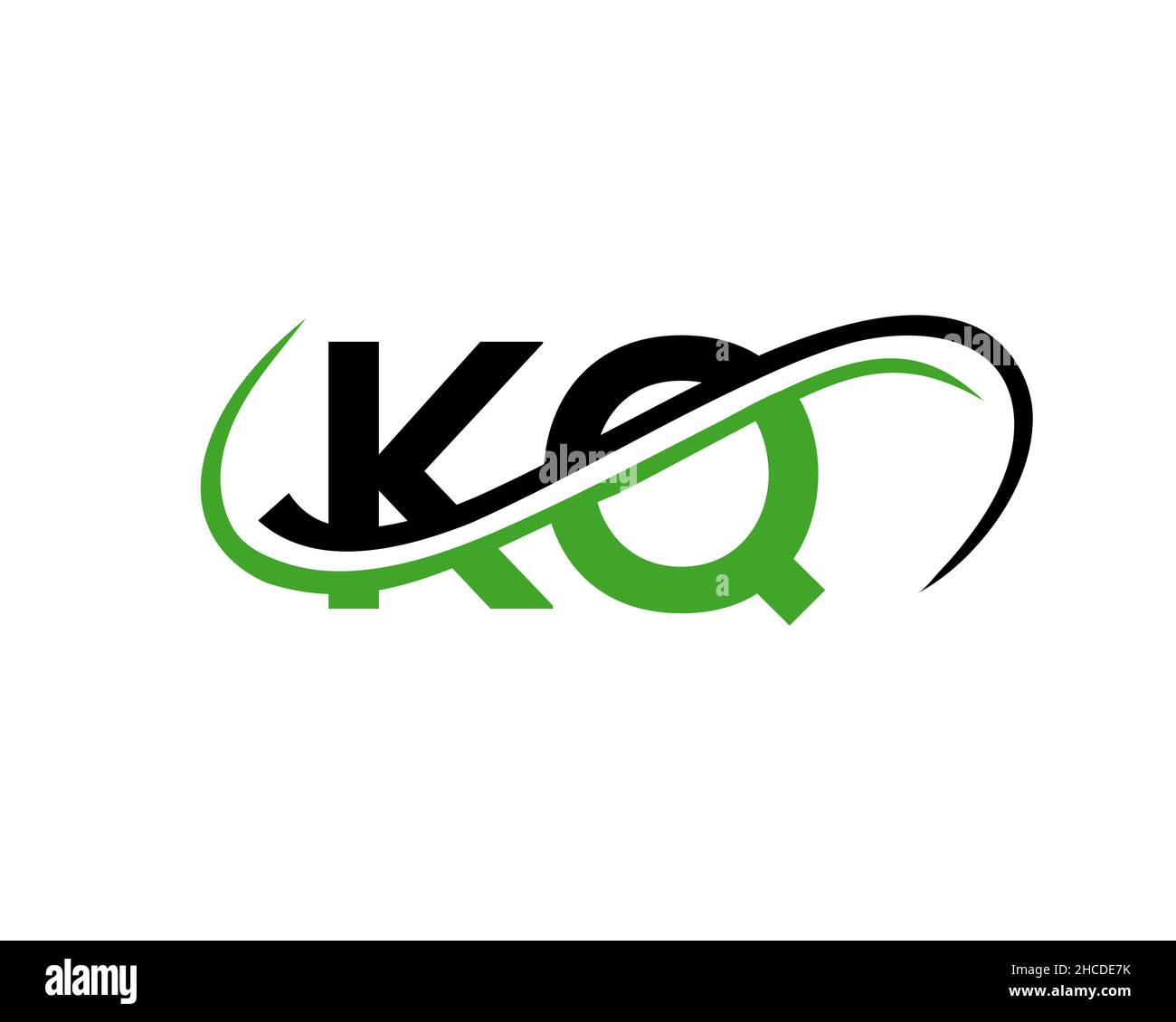 Initial KQ Logo Design. KQ Letter Linked Business Logo. KQ logo Design ...