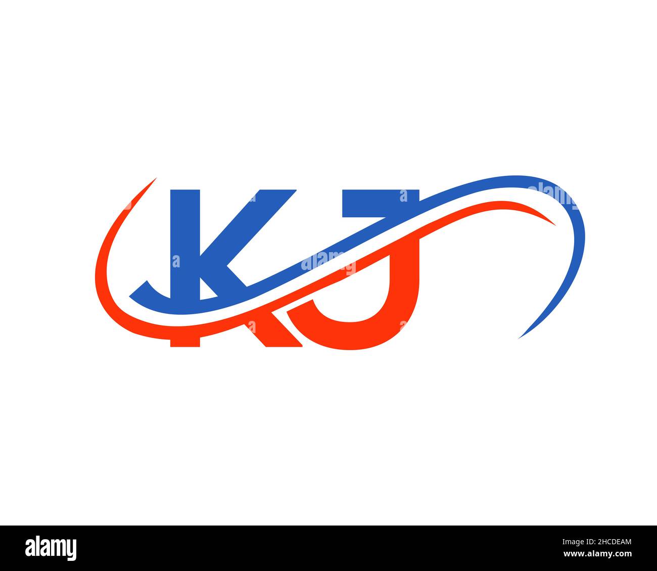 KJ Letter Linked Business Logo. KJ Logo Design. KJ logo Design for ...