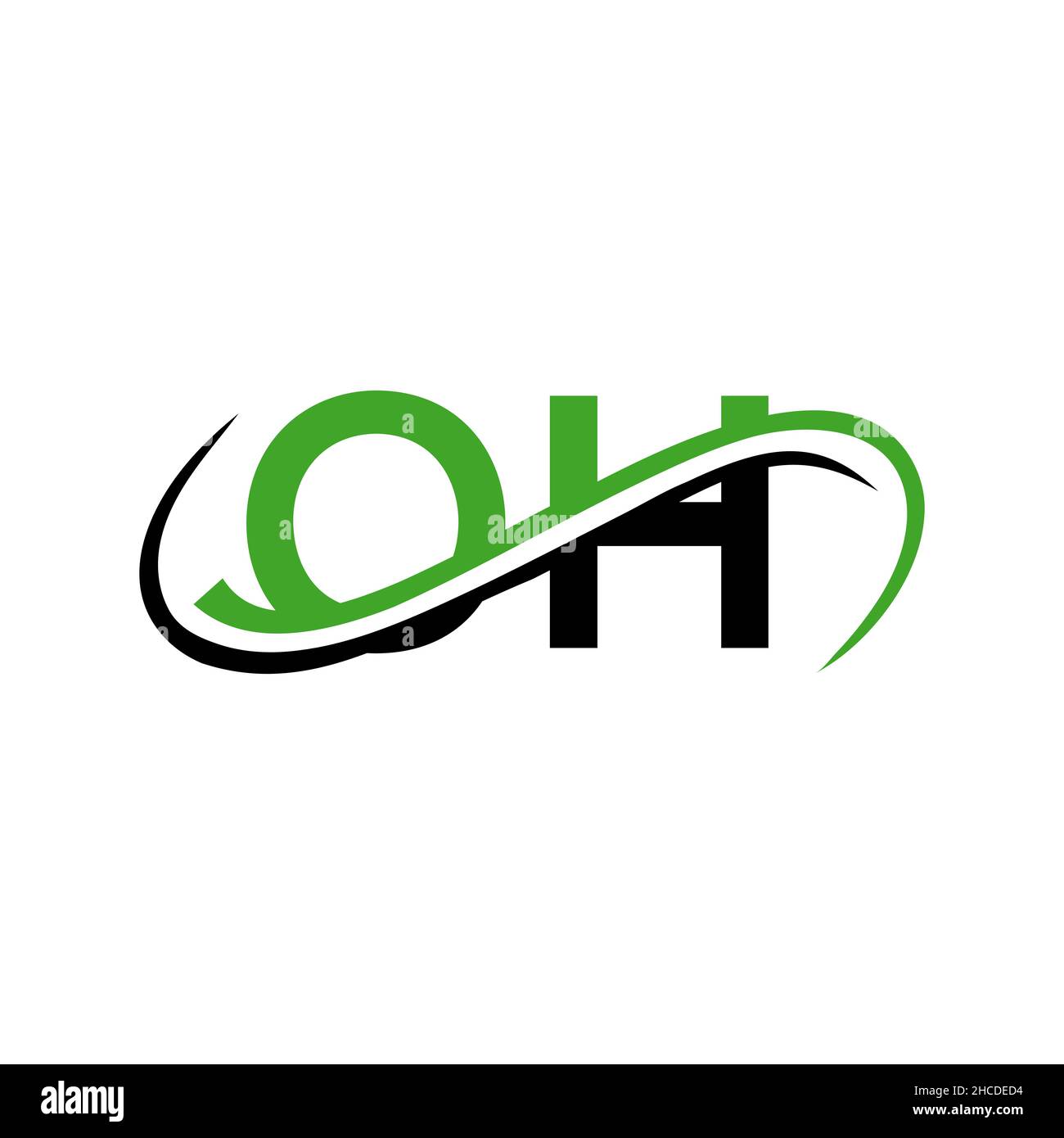 Initial Letter OH Logo Design. OH logo Design for Financial ...