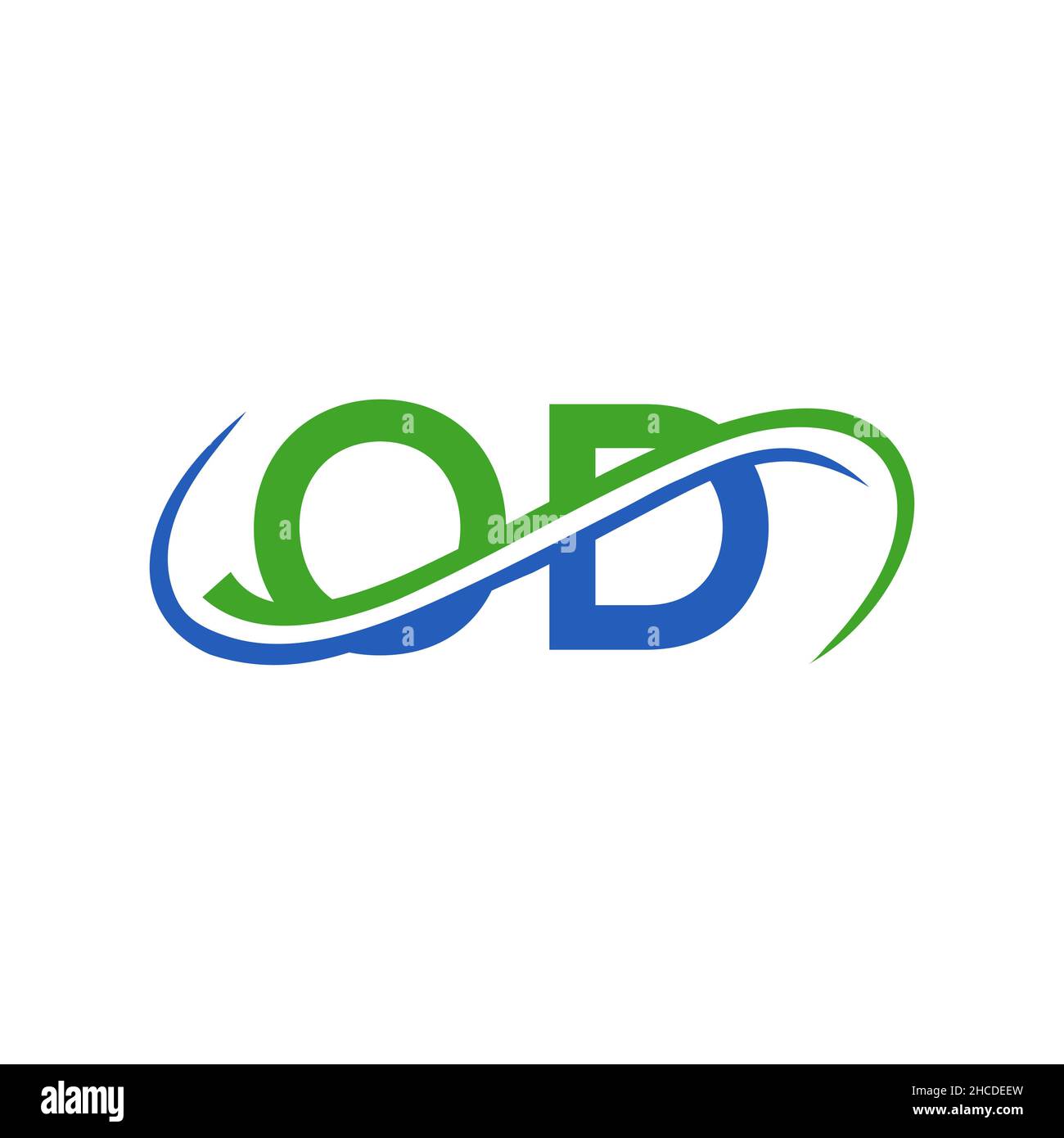 Initial Letter OD Logo Design. OD logo Design for Financial ...