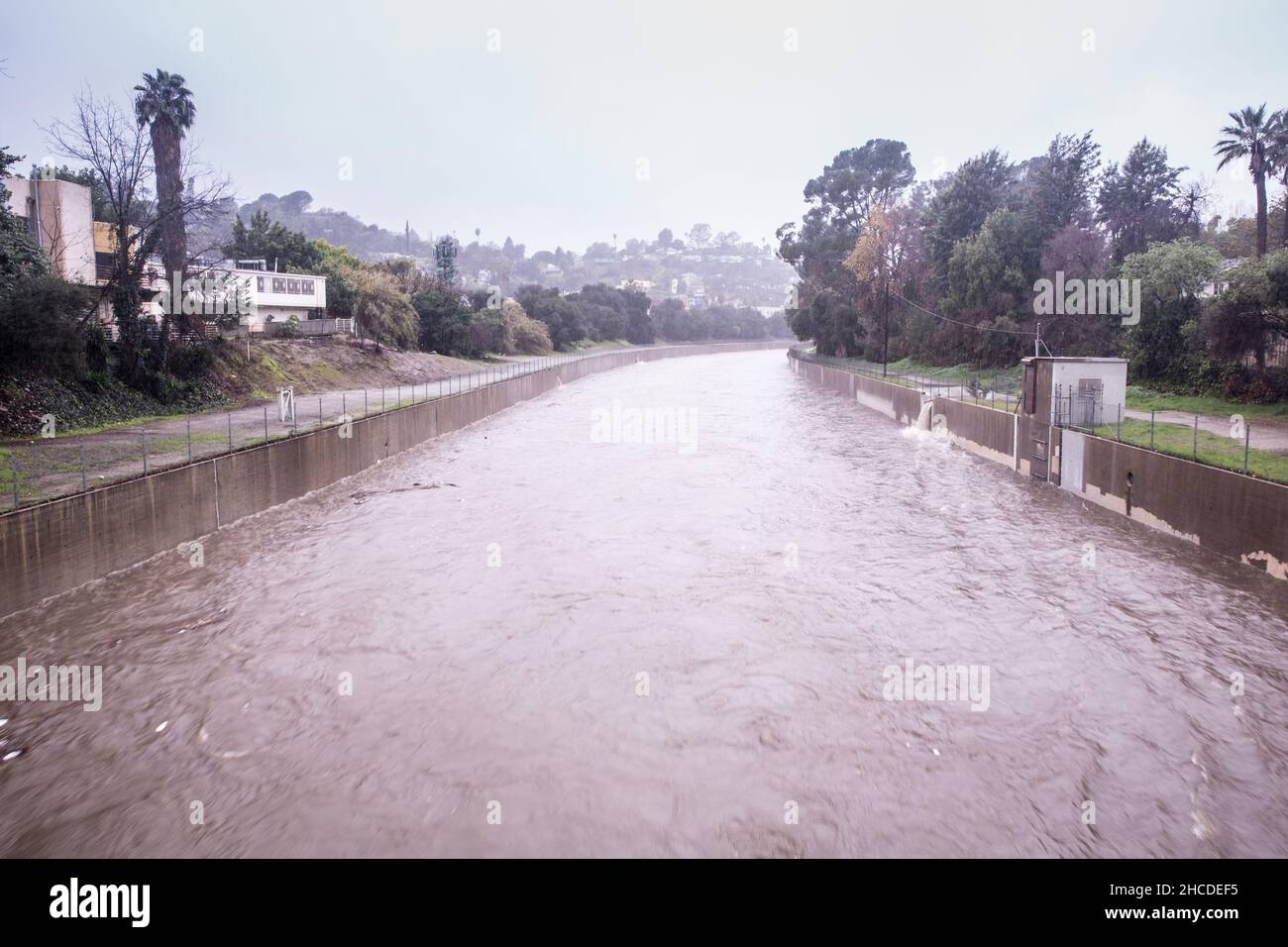 LA River Flooding Stock Photo - Alamy