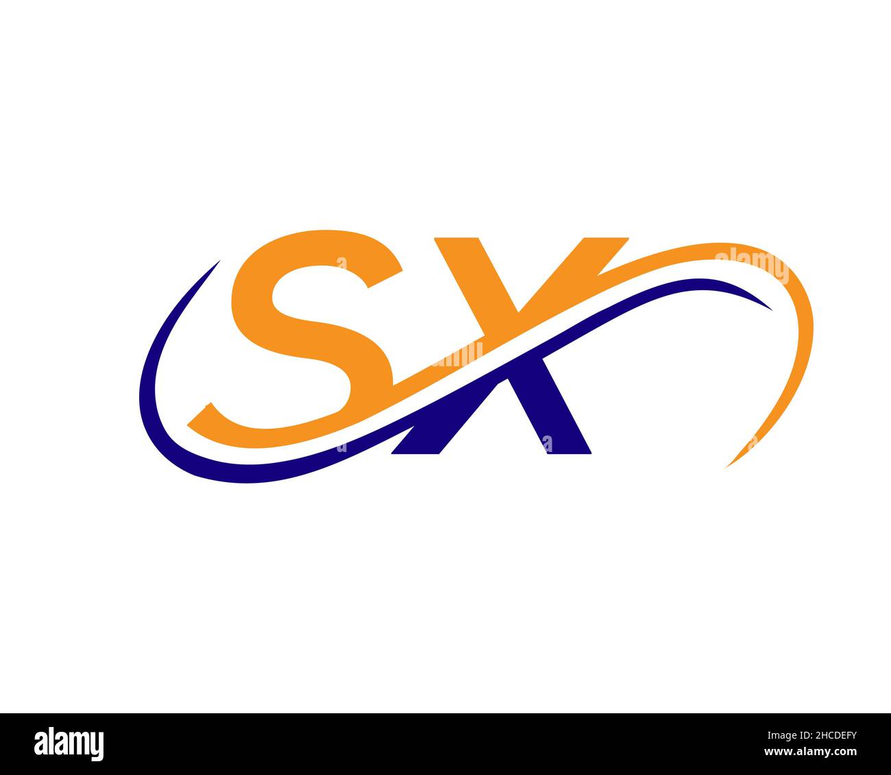Initial SX Logo Design. SX Letter Linked Business Logo. SX logo Design ...